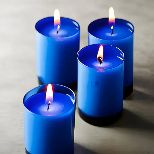 El simbolismo detrás de encender una vela de color azul - Piedras ...